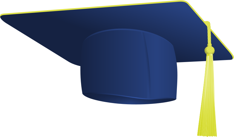 Download Free Graduation Psd Files - Blue Graduation Hat Png - Full ...