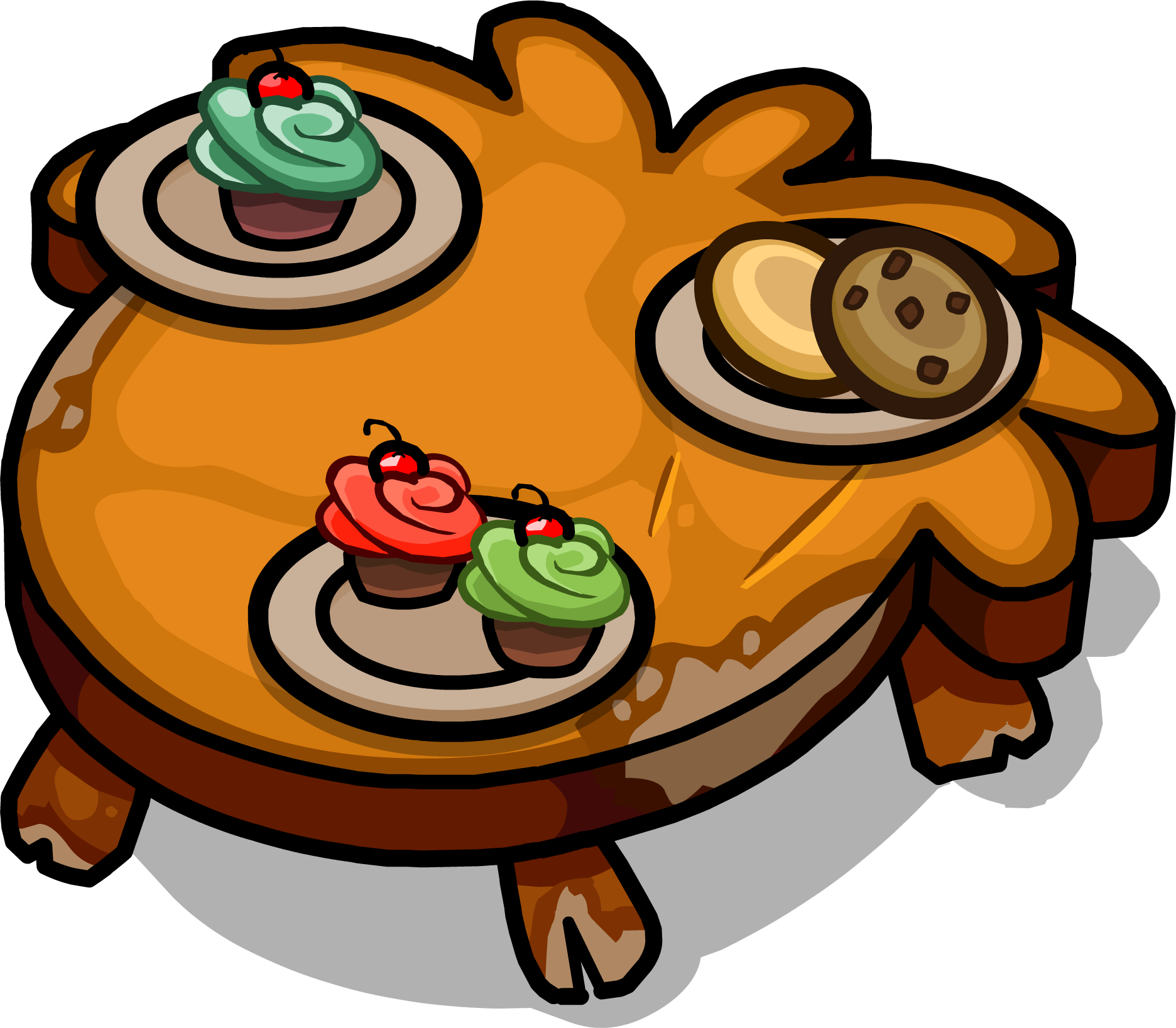 Download Rustic Puffle Table Sprite 006 - Portable Network Graphics ...