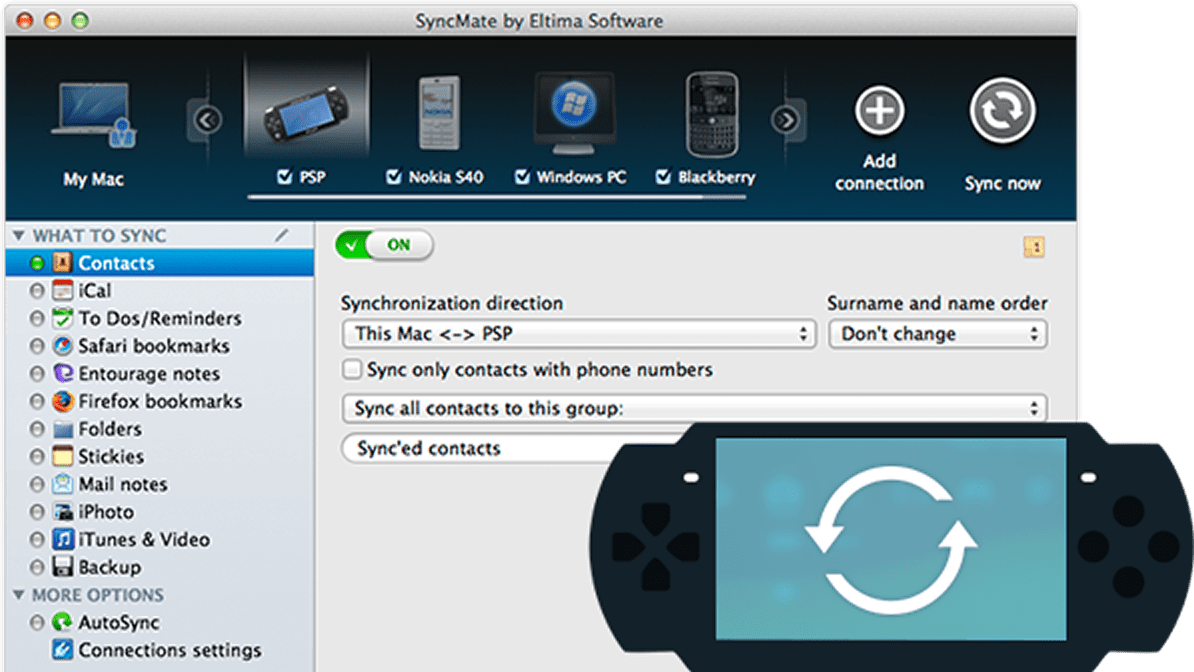 Download Options Available For Psp - Syncmate - Full Size PNG Image ...