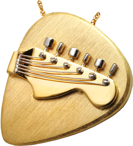 Download Two-tone Guitar Urn Necklace With Headstock And Tuning ...