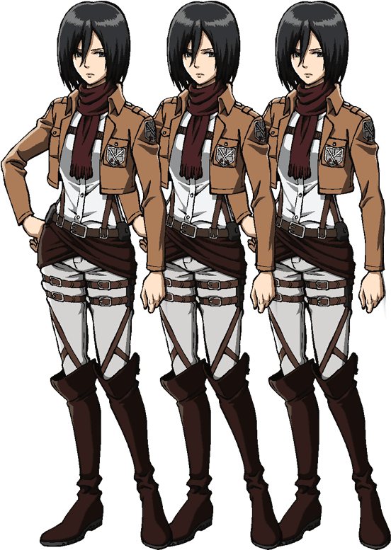Download Mikasaglitch - Attack On Titan Scout Outfit - Full Size PNG ...