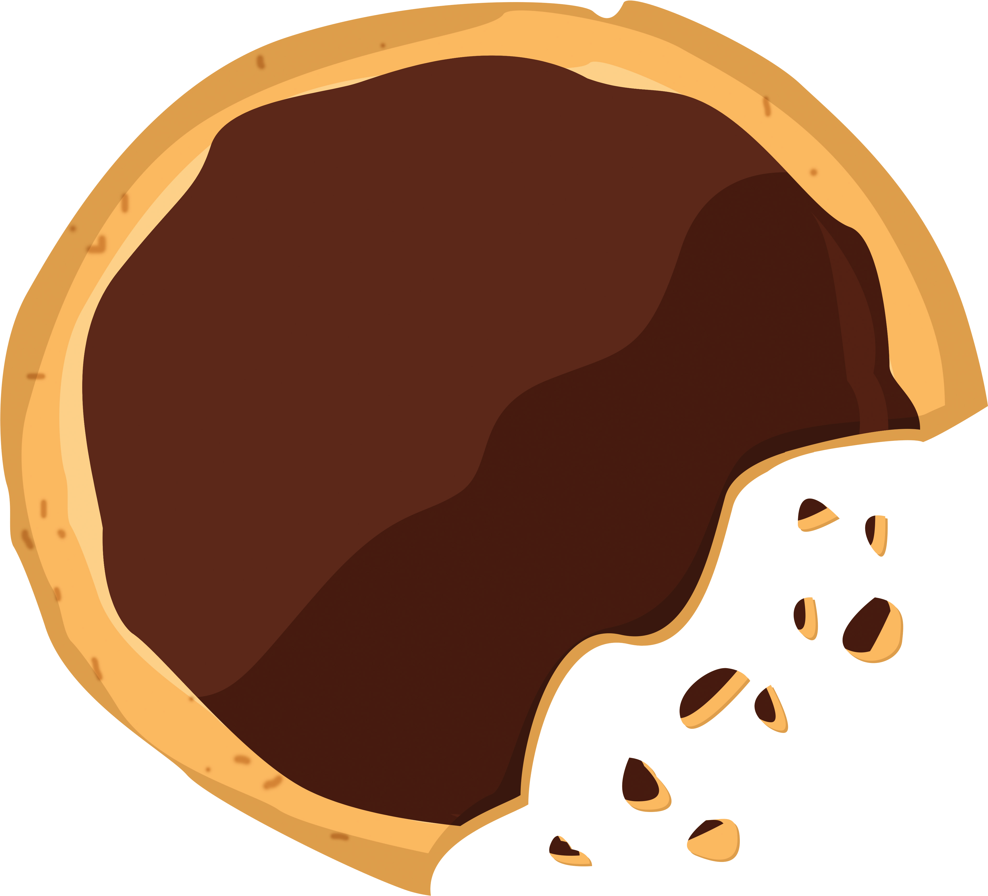 Download Chocolate Topping Bite B - Full Size PNG Image - PNGkit