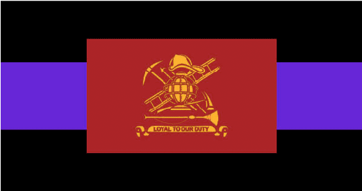 Download Fire Loyal Casket Drape - Fireman Loyal To Our Duty Flag ...