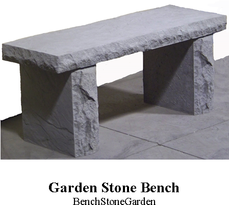 Download Garden Stone Bench - Stone Bench - Full Size PNG Image - PNGkit