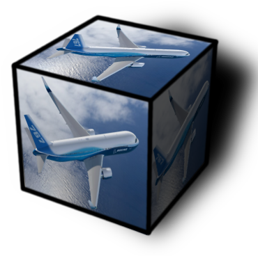 Download Slai Airplane Slai 3d Cube - Boeing 777 - Full Size PNG Image ...