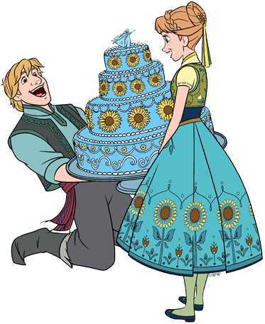 Download Snowgies Anna, Kristoff Birthday Cake Elsa - Frozen - Full ...