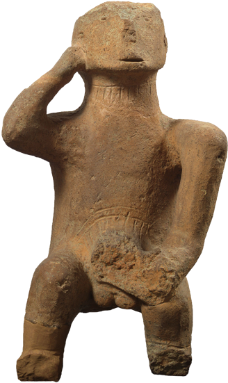 Download Position In The Museum - Ancient African Clay Man Figure ...