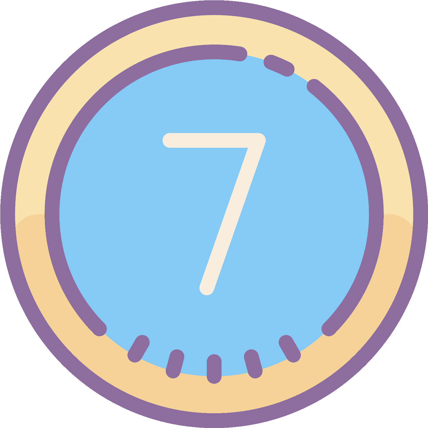 Download A Circle Seven Is A Minimal Logo - Icon - Full Size PNG Image ...