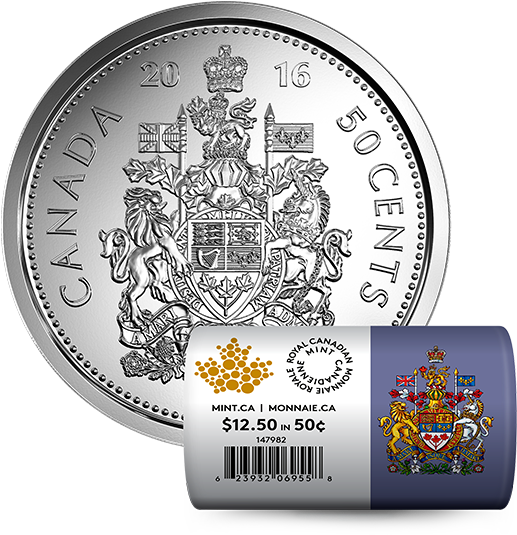 Download Transparent 2017 Canadian 50 Cent Coin - PNGkit