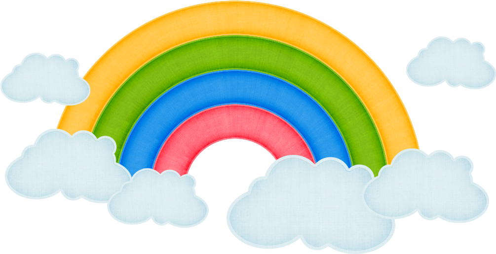 Download Arcoiris Con Nubes Png - Rainbow - Full Size PNG Image - PNGkit