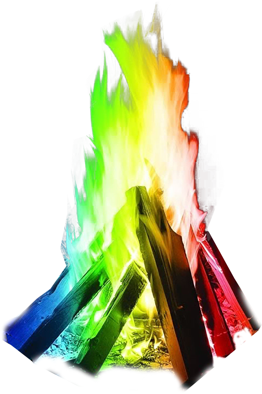 Download Transparent Multicolour Fire Transparent Background Png Image ...