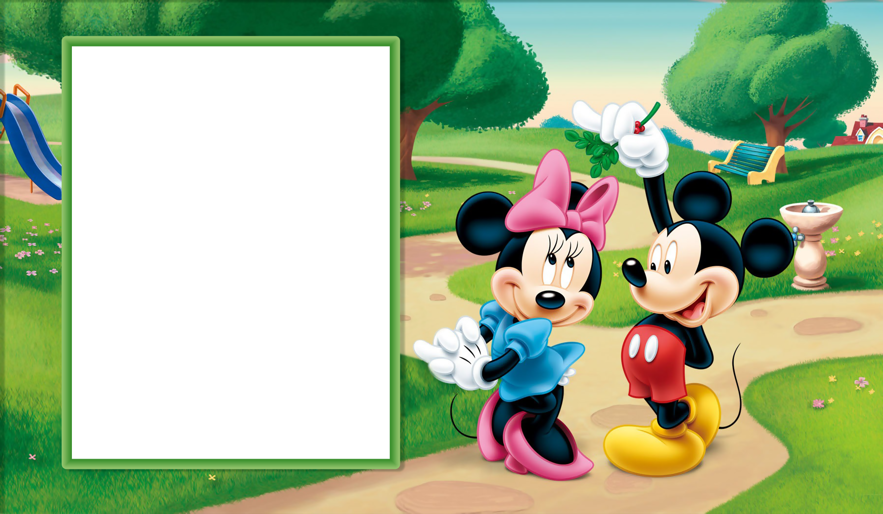 Download Minnie And Mickey Mouse Transpa Kids Frame Gallery - Full Size ...