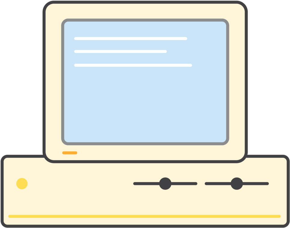 Download Deck Old-computer - Computer - Full Size PNG Image - PNGkit