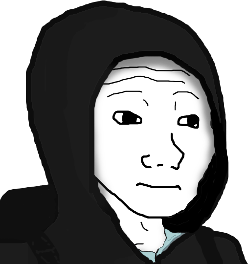 Download 10468668 - Wojak In Hoodie - Full Size PNG Image - PNGkit