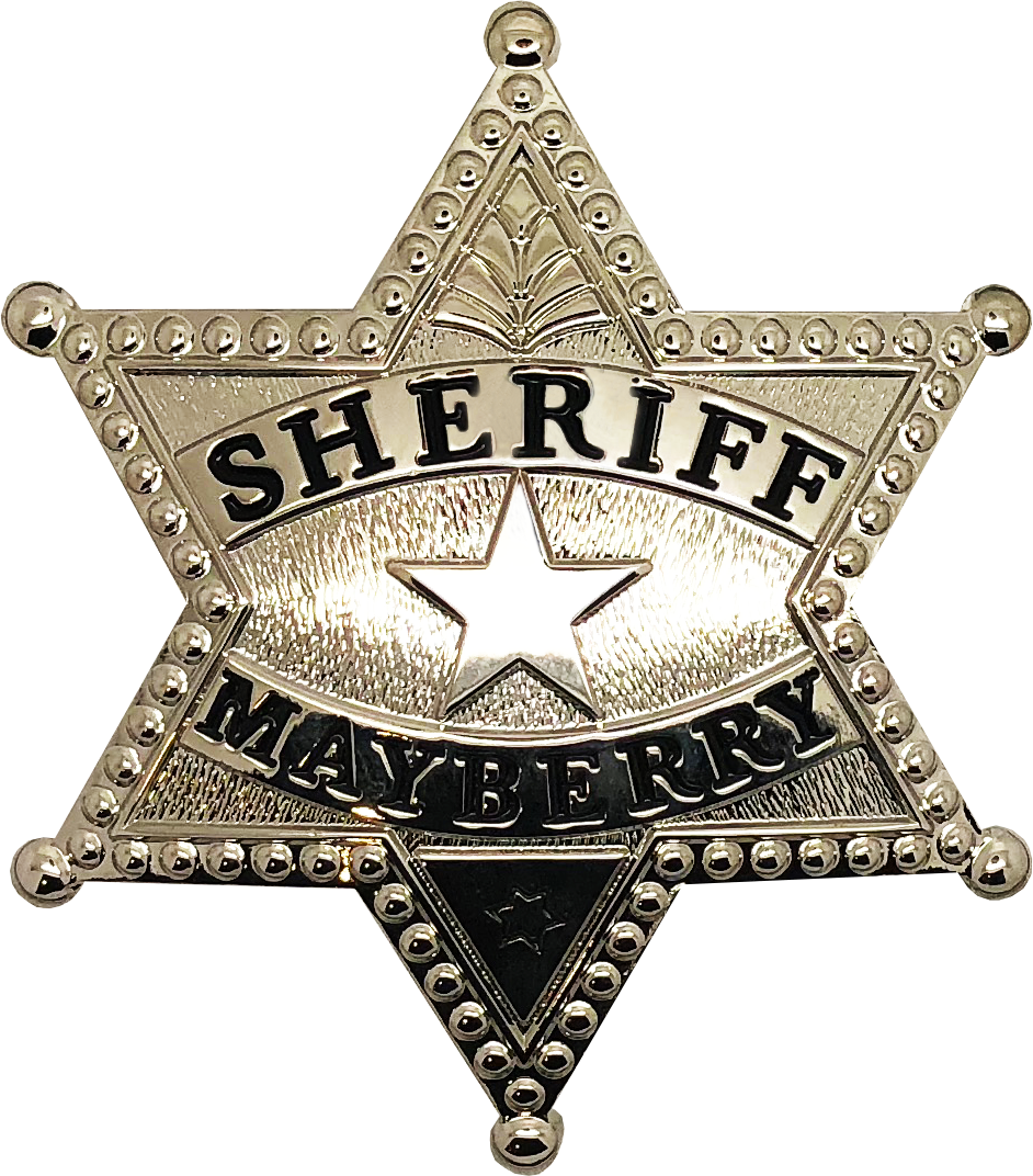Download Mayberry Police Department Star Badge Sheriff Chicago - Nevada ...