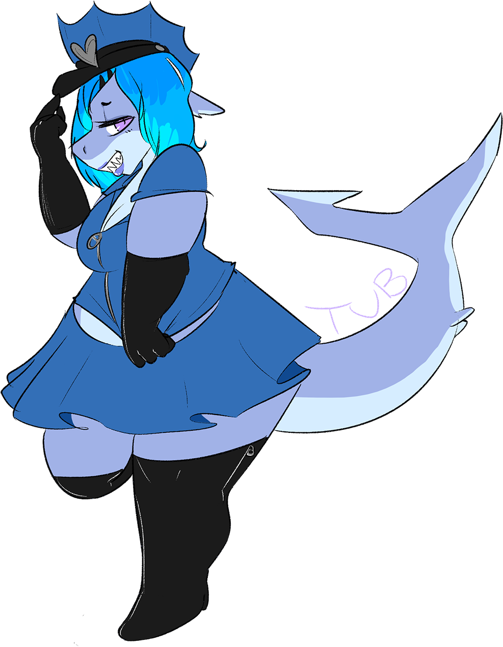 Download *tips Cop Hat* - Cop Shark Aida - Full Size PNG Image - PNGkit