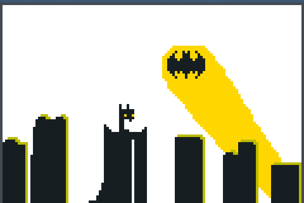 Download Transparent Bat Signal Pixel Art - PNGkit