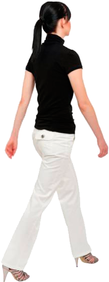 Download Cutout Woman Walking Back People Walking Png, People - Back ...
