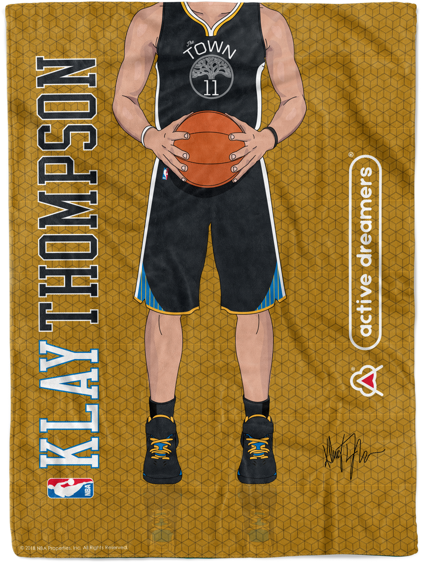 Download Klay Thompson "signature Series" Blanket - Full Size PNG Image ...