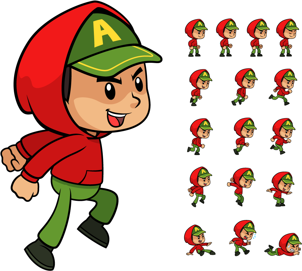 Download Png 2d Character Sprite - Full Size PNG Image - PNGkit