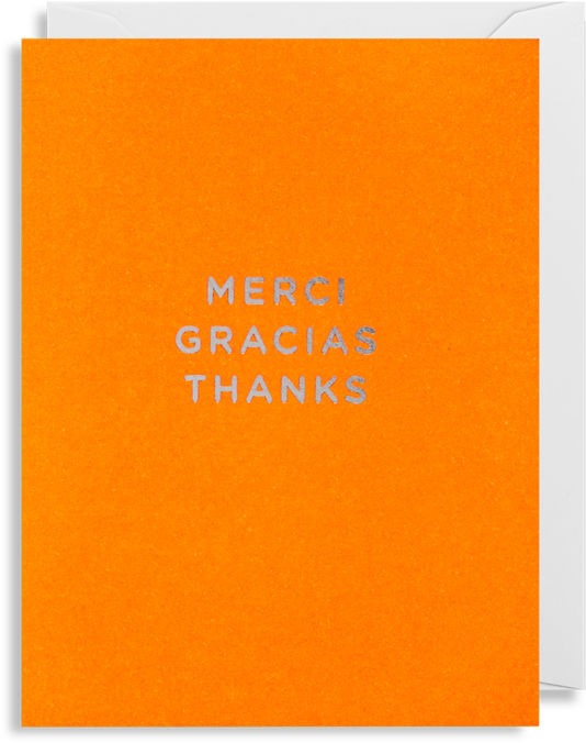 Download Merci Gracias Thanks - Orange - Full Size PNG Image - PNGkit