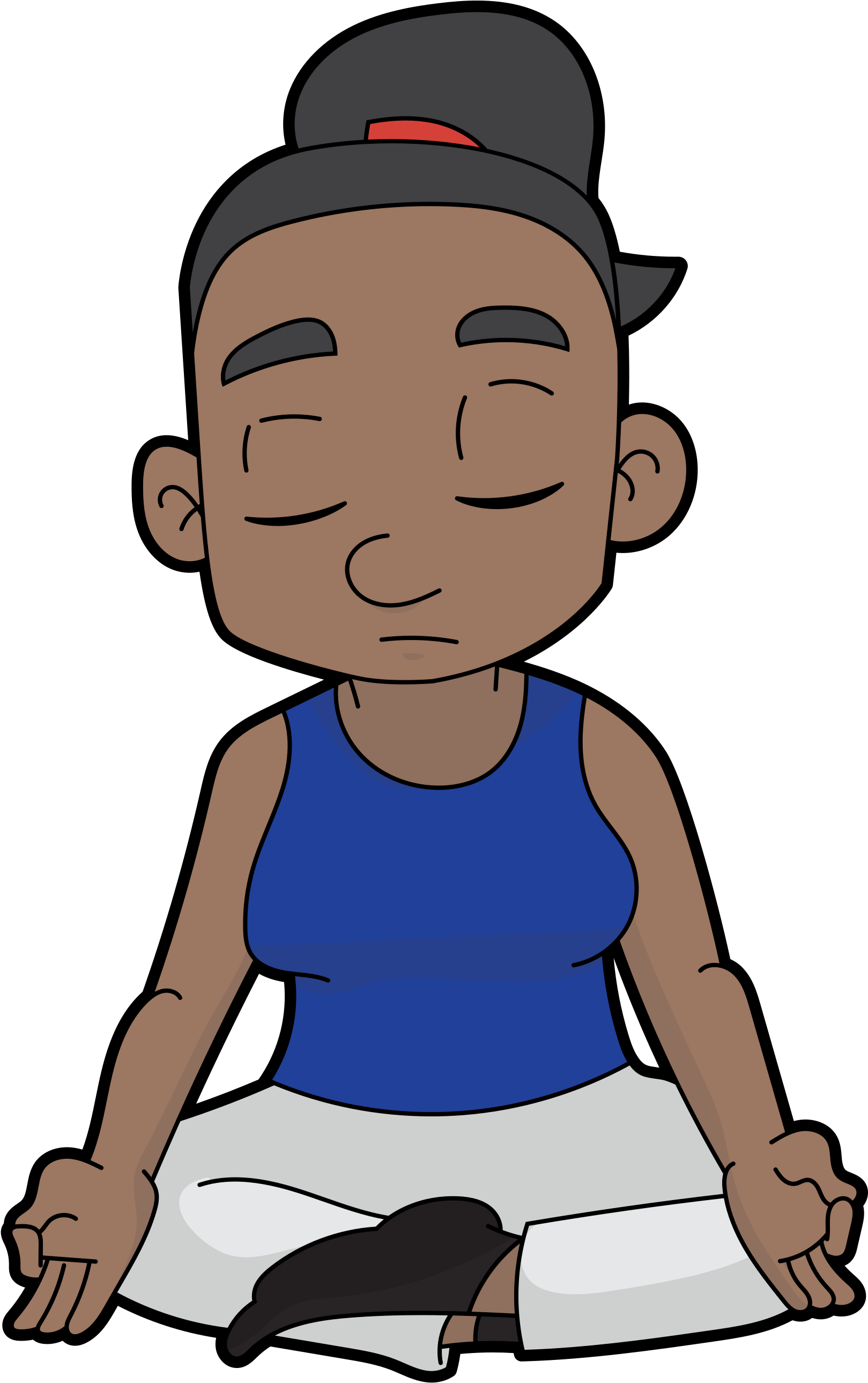 Download Open - Meditating Cartoon - Full Size PNG Image - PNGkit