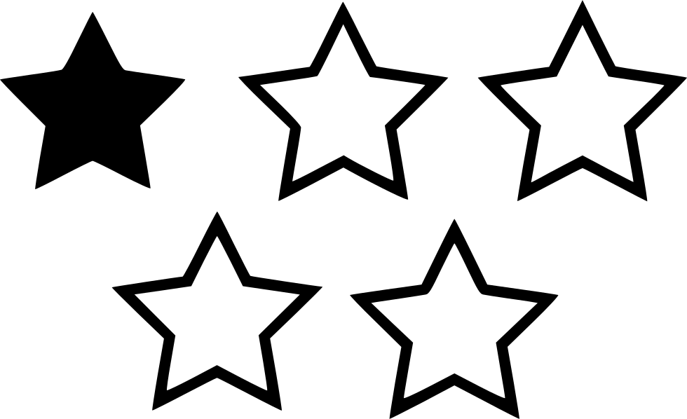 Download One Star Rating Comments - Rating Star Icon Png - Full Size ...