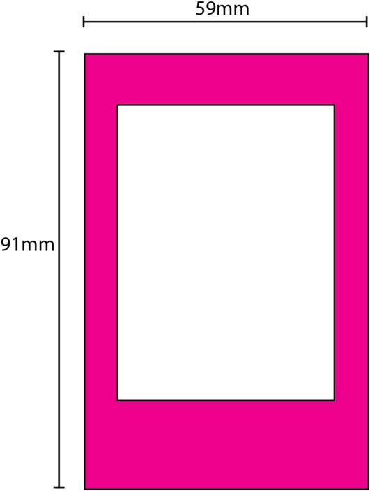 Download Frame Size Guide-mini - Portable Network Graphics - Full Size ...