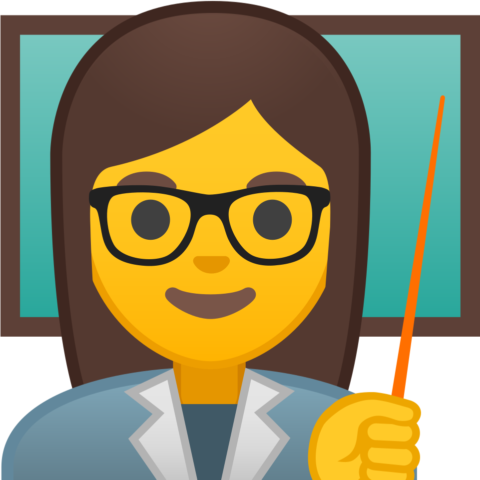 Download Transparent Download Svg Download Png - Emoji Teacher - PNGkit