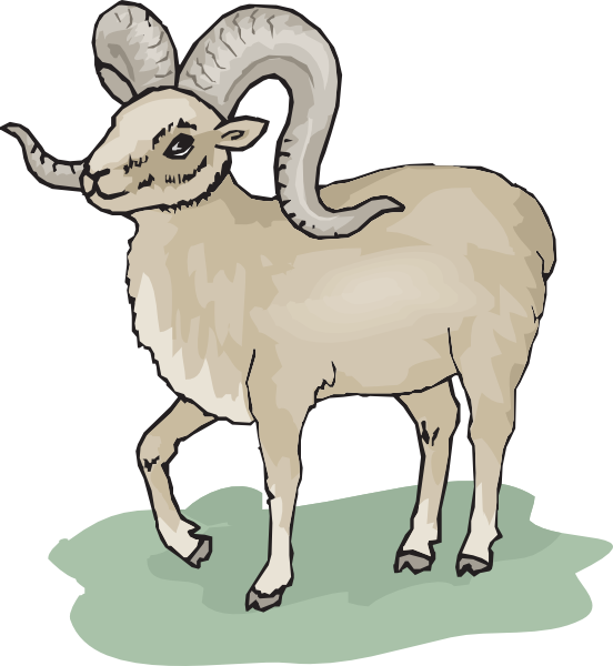 Download Ram Cliparts - Animated Big Horned Sheep - Full Size PNG Image ...