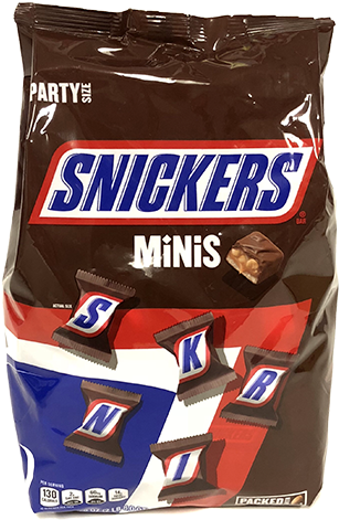 Download Snickers Minis Candy Bars - Snickers Minis - Full Size PNG ...