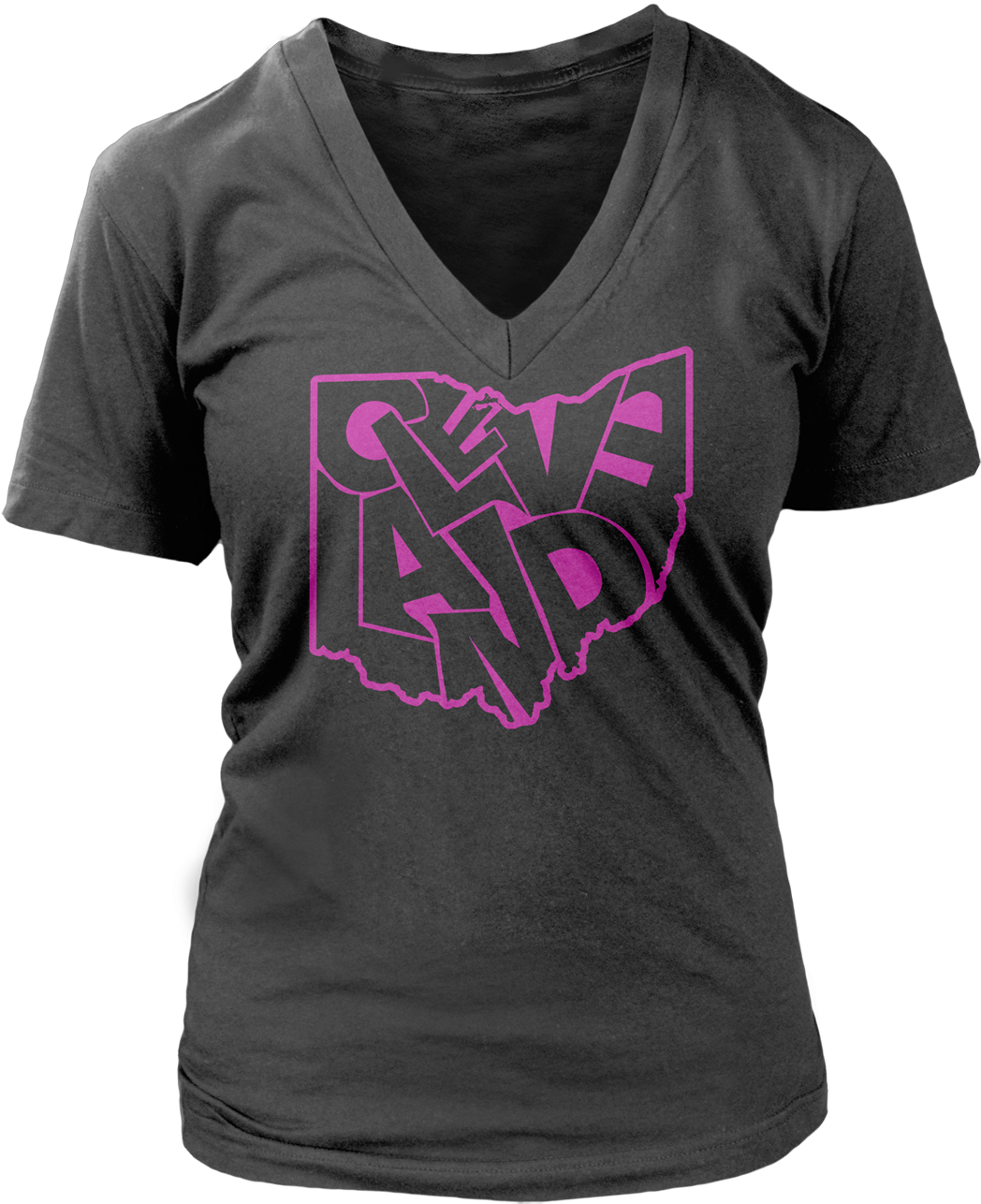 Download Image Of Girl's Ohio Outline Pink - Vneck Je Suis Prest - Full ...