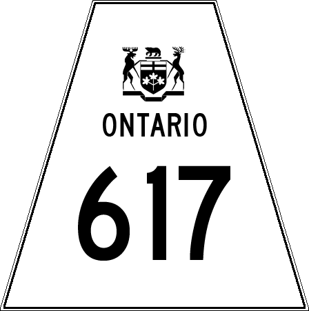 Download Ontario Highway 617 - Trapezoid Road Sign - Full Size PNG ...