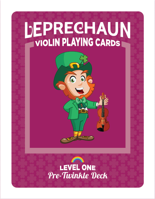 Download Leprechaun Violin Playing Cards - Full Size PNG Image - PNGkit