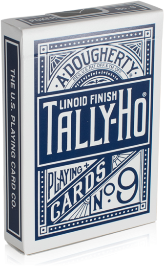 Download Tally Fan Tuck Blue - Tally Ho Fan Blue Back Playing Cards ...