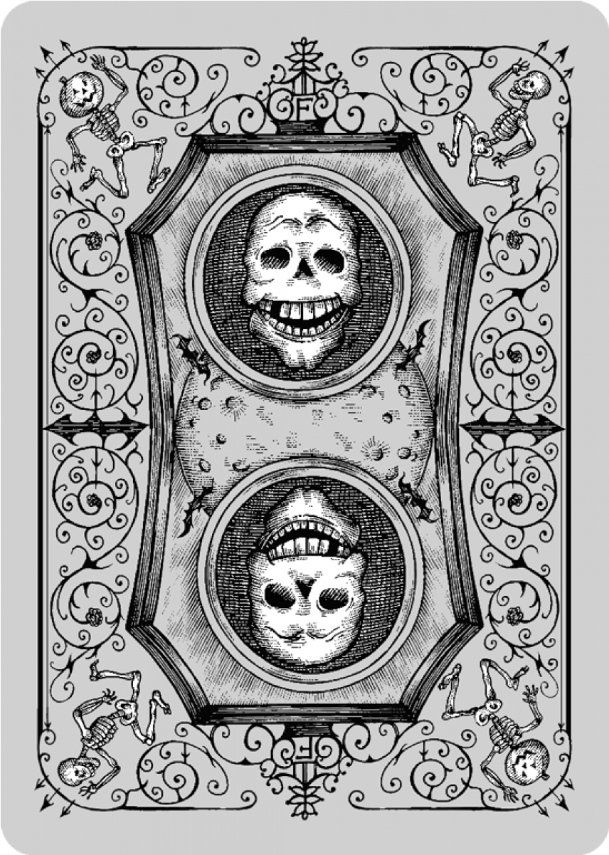Download Fulton's October Playing Cards - Skull Playing Card Backs ...