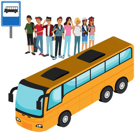 Download Bus Stop - 0shares - Bus - Full Size PNG Image - PNGkit