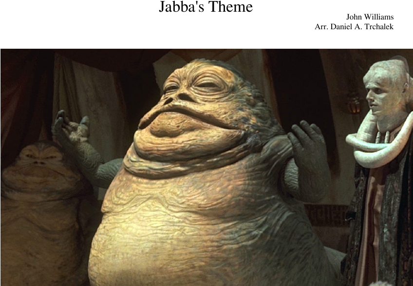 Download Jabba's Theme Sheet Music Composed By John Williams - Jabba ...