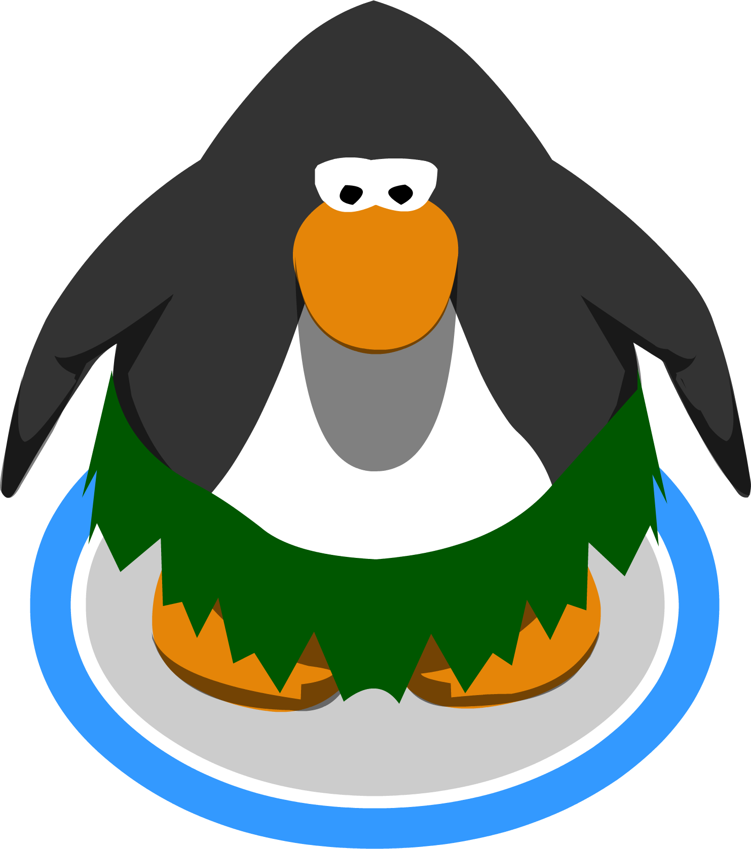 Download Grass Skirt Ingame - Red Penguin Club Penguin - Full Size PNG ...