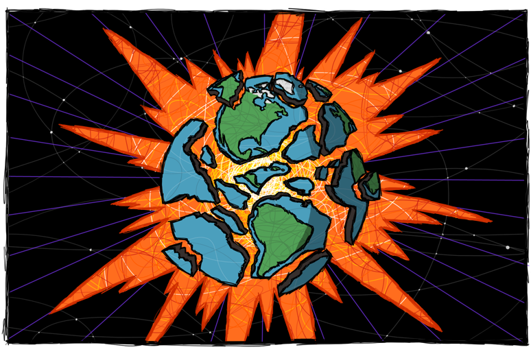 Download The Earth Explodes - Earth Exploding Png - Full Size PNG Image ...