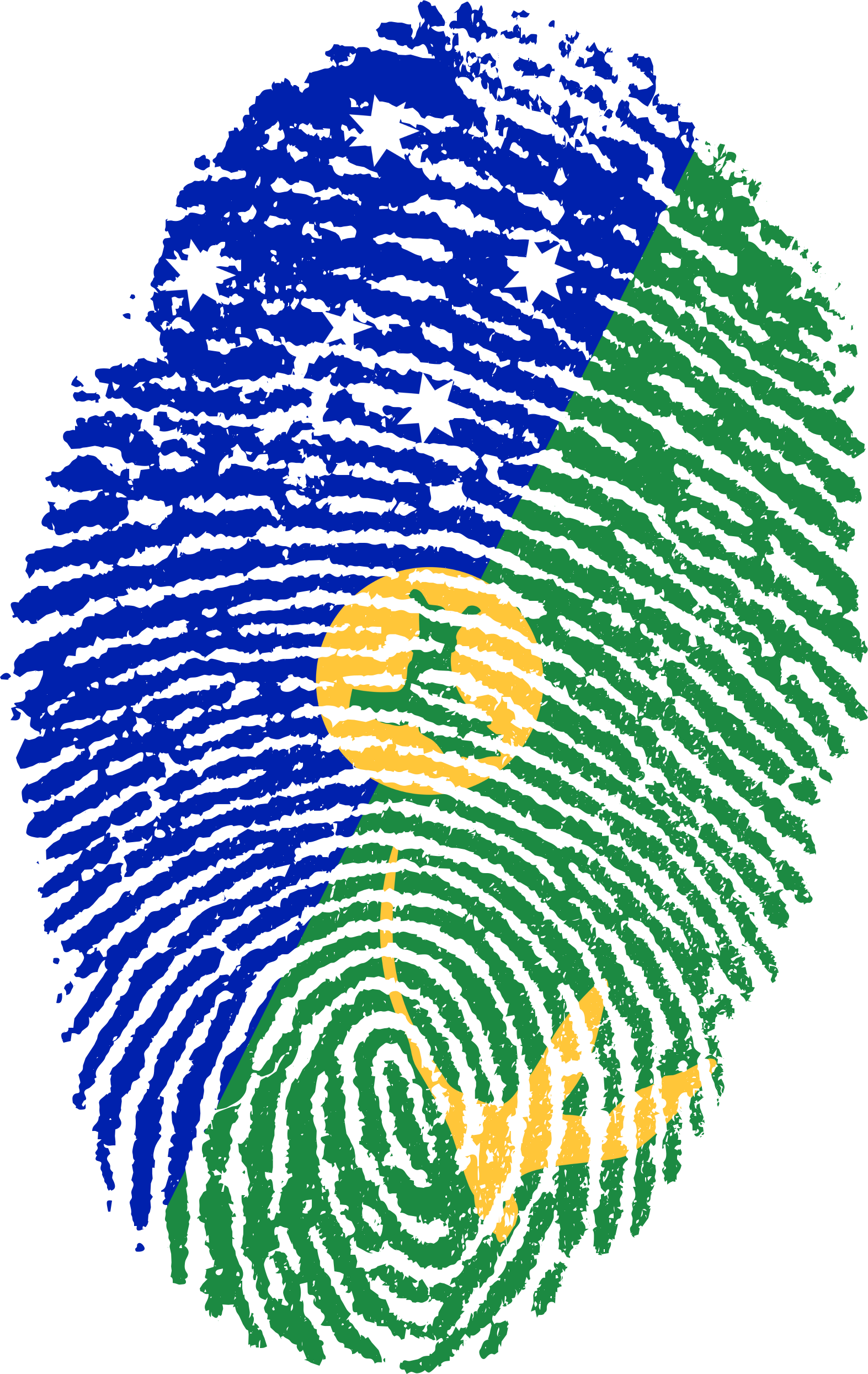 Download Christmas Island Flag Fingerprint 664423 - Bandeira Do Brasil ...