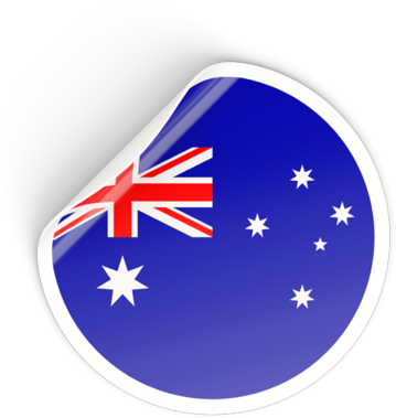 Download Round Sticker Illustration Of Flag Of Australia - Australian ...