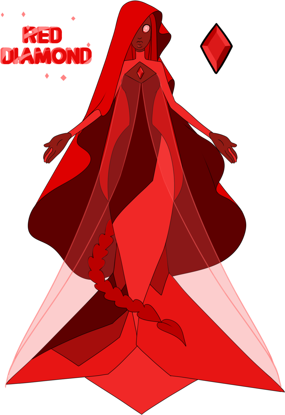 Download Steven Universe Oc Red Diamond - Full Size PNG Image - PNGkit