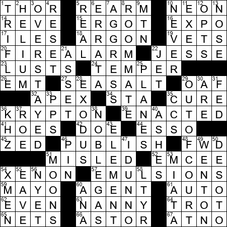 Download 1010-17 Ny Times Crossword Answers 10 Oct 2017, Tuesday ...