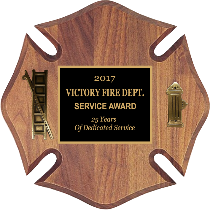 Download Walnut Maltese Cross W/ Hydrant & Ladder - Full Size PNG Image ...