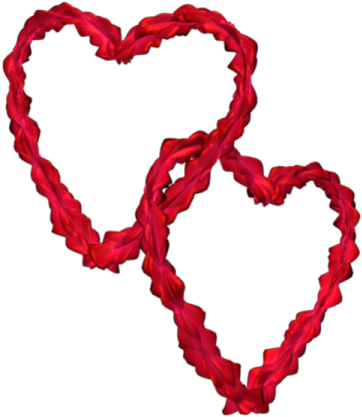 Download Flowery Entangled Love Hearts Transparent Background ...