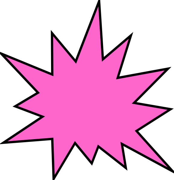 Download Image Freeuse Download Pink Star Burst Clip Art At - Comic ...