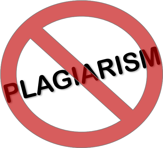 Download Word Plagiarism With A Red Slash Through It - Office Sign ...