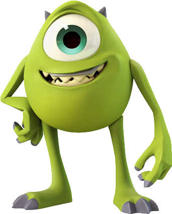 Download Mike Wazowski - Mike Monsters Inc - Full Size PNG Image - PNGkit