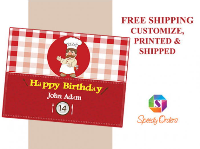 Download Large Custom Cooking Party Banner,baking Birthday, - Party ...